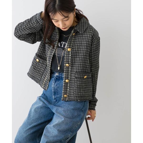 アーバンリサーチ ロッソ（URBAN RESEARCH ROSSO）/F by ROSSO　ベロアツイードジャケット