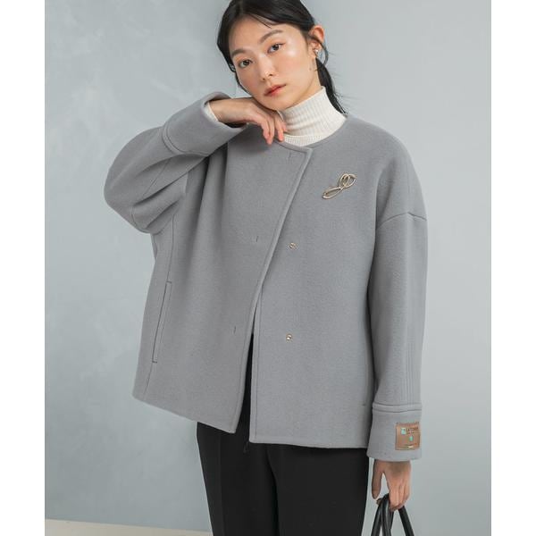 アーバンリサーチ ロッソ（URBAN RESEARCH ROSSO）/LA TORREショートノーカラーコート