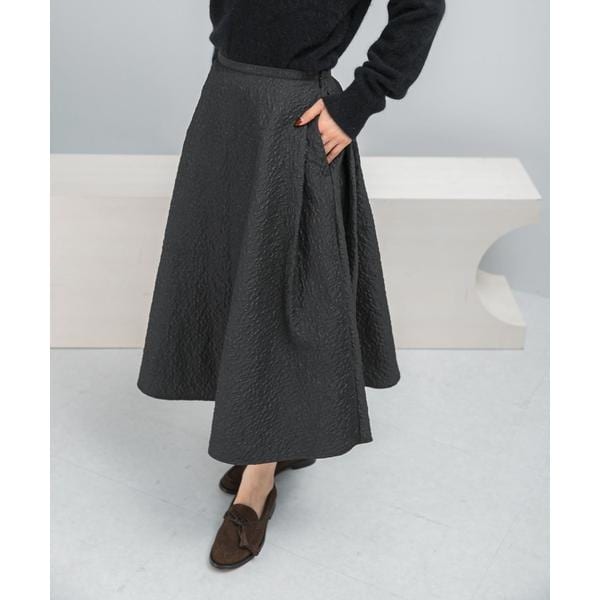 アーバンリサーチ ロッソ（URBAN RESEARCH ROSSO）/ジャガードサイドタックフレアスカート