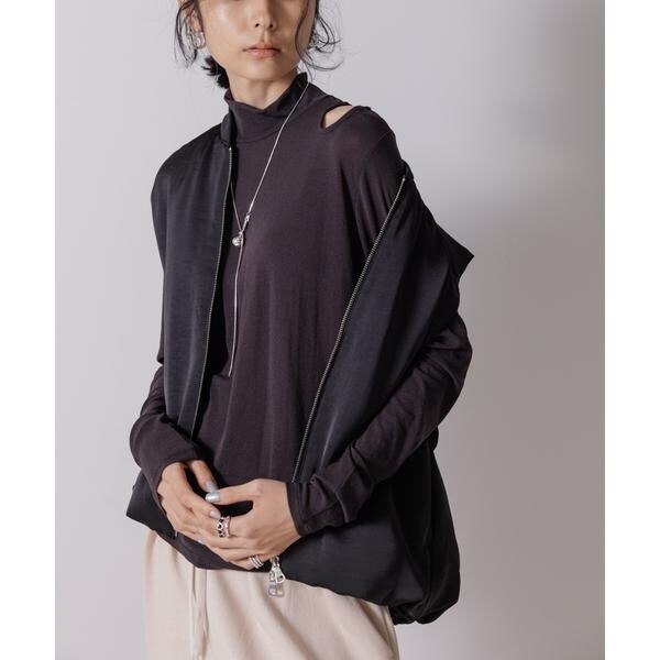 アーバンリサーチ ロッソ（URBAN RESEARCH ROSSO）/CHIGNON　サテンボリュームブルゾン