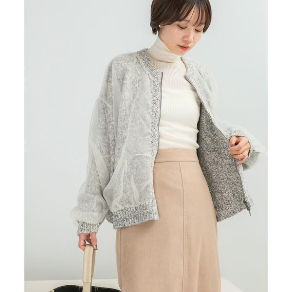 アーバンリサーチ ロッソ（URBAN RESEARCH ROSSO）/CHIGNON　リバーオーガンドッキングカーディガン