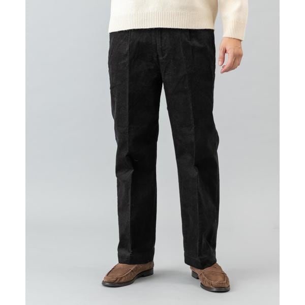 アーバンリサーチ ロッソ（URBAN RESEARCH ROSSO）/『XLサイズあり』ストレッチコーデュロイ1タックワイドスラックス