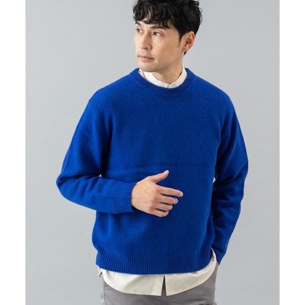 アーバンリサーチ ロッソ（URBAN RESEARCH ROSSO）/『XLサイズあり』シェットランドウールクルーネックニット