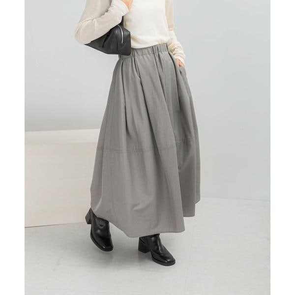 アーバンリサーチ ロッソ（URBAN RESEARCH ROSSO）/ヴィンテージサテンギャザースカート