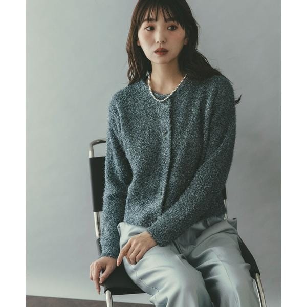 アーバンリサーチ ロッソ（URBAN RESEARCH ROSSO）/ラメシャギーカーディガン