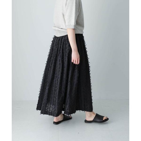 かぐれ（kagure）/フリンジカットジャガードスカート