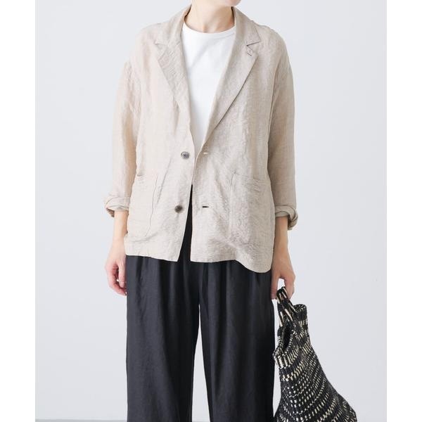 かぐれ（kagure）/リネンレーヨンテーラードジャケット