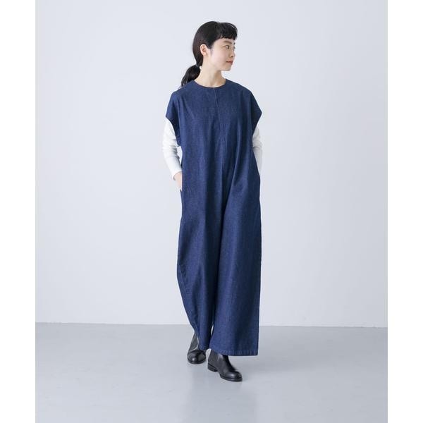 かぐれ（kagure）/『2サイズ展開』デニムワイドオールインワン