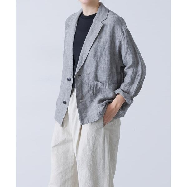 かぐれ（kagure）/リネンテーラードジャケット