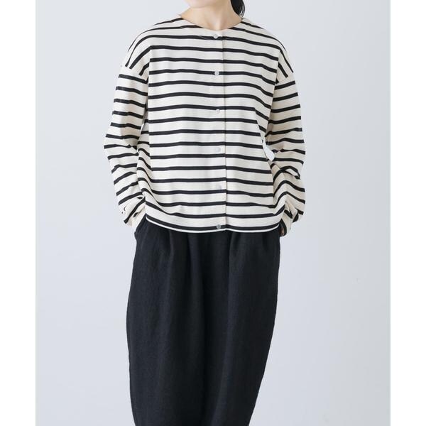 かぐれ（kagure）/コットンフライススナップカーディガン