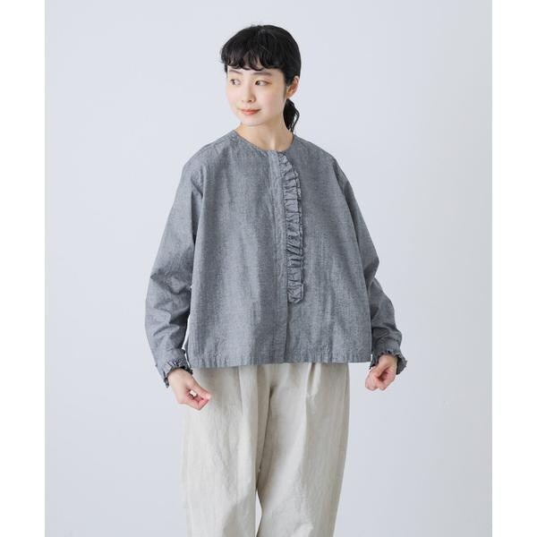 かぐれ（kagure）/コットンシルクフリルブラウス