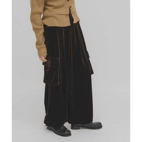 KBF（KBF）/ベロアカーゴパンツ