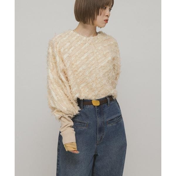 KBF（KBF）/2WAYフリンジカーディガン