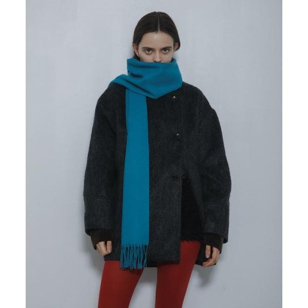 センスオブプレイスバイアーバンリサーチ（SENSE OF PLACE）/マルチカラーシャギーコート