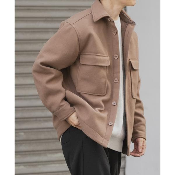 アイテムズ アーバンリサーチ（ITEMS URBAN RESEARCH）/発熱ジャージメルトンCPOキルトジャケット