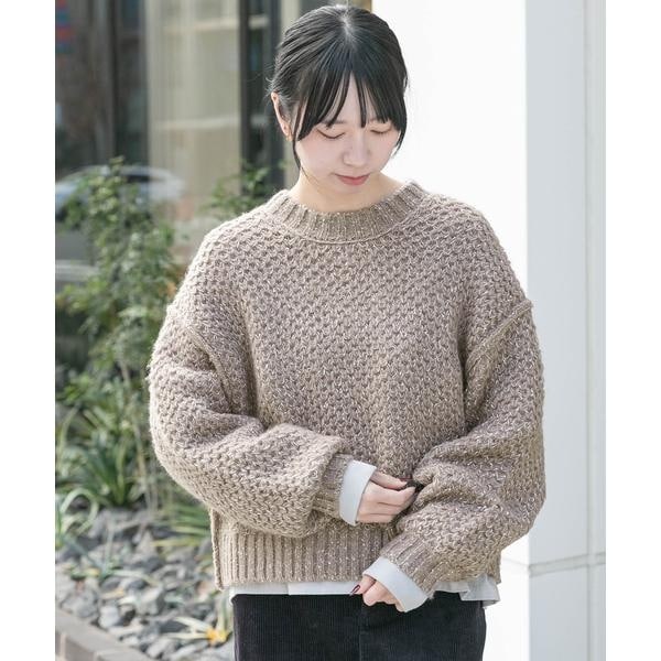 エカル（EKAL）/ネップMIXクルーニット