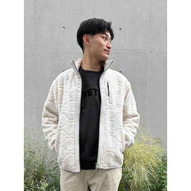 トランジション（TRANSITION）/【Custom Culture】Vintage Sheep Boa キルトブルゾン ボアブルゾン