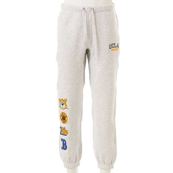 【NEW】ユーシーエルエー（UCLA）/【UCLA】 刺繍ロゴ450ゲージ裏毛裏起毛ロングパンツ スウェットパンツ