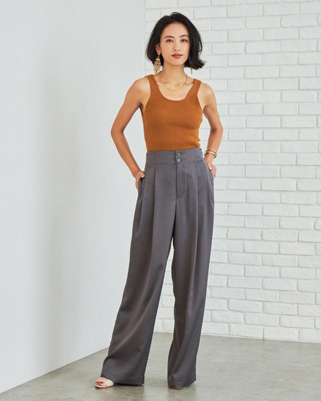 マリサグレース（Marisa Grace）/尾形沙耶香さんコラボフルレングスワイドパンツ