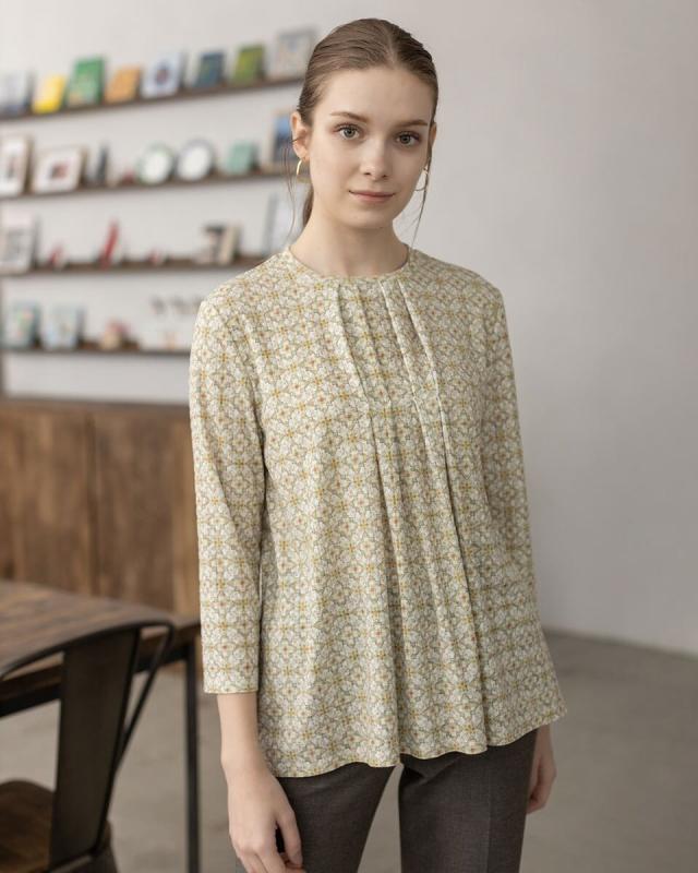 マリサグレース（Marisa Grace）/チェックジャカードカットソー