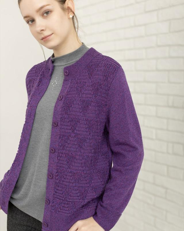 マリサグレース（Marisa Grace）/三つ杢WOOLニットカーディガン