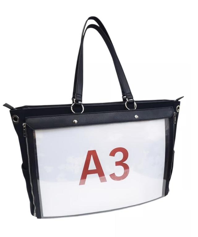 リアレア（REA RARE）/クルア　回転式A3面BIGトート隠せる痛バッグ