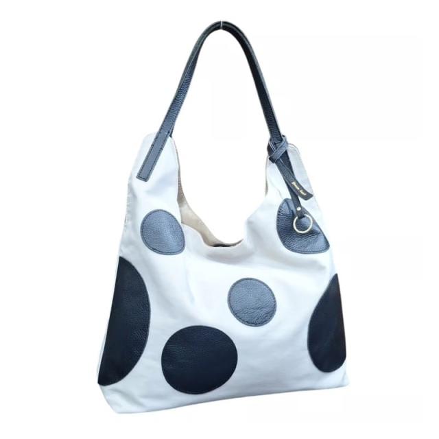 グリームサプライ（Gream Supply）/牛革付属丸型パッチリバーシブル手提げバッグ