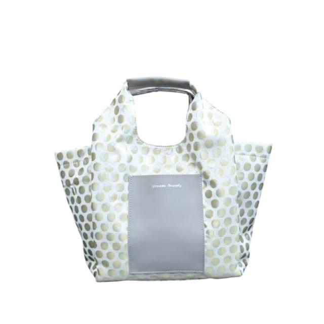 グリームサプライ（Gream Supply）/牛革付メタリック箔ドット柄2wayバッグ