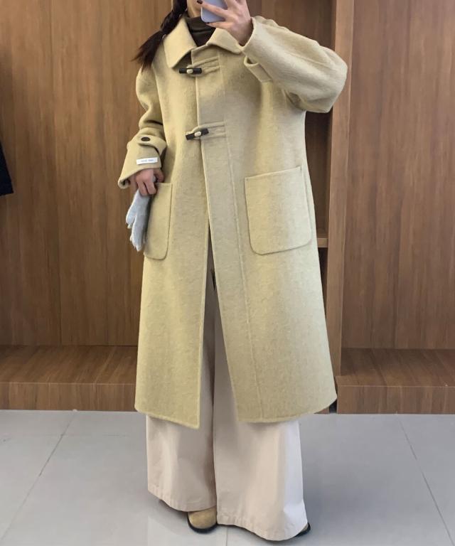 バニコ（Banico）/【BANICO】クラシックメタルバックル ウールコート