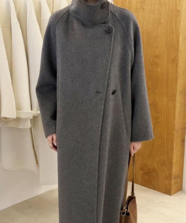 バニコ（Banico）/【Banico】ウールカシミヤスタンドカラーコート