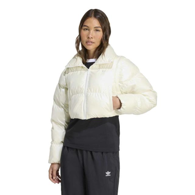 アディダス オリジナルス（adidas originals）/Essentials グロッシー 2−in−1スタイル クロップド丈 パファー