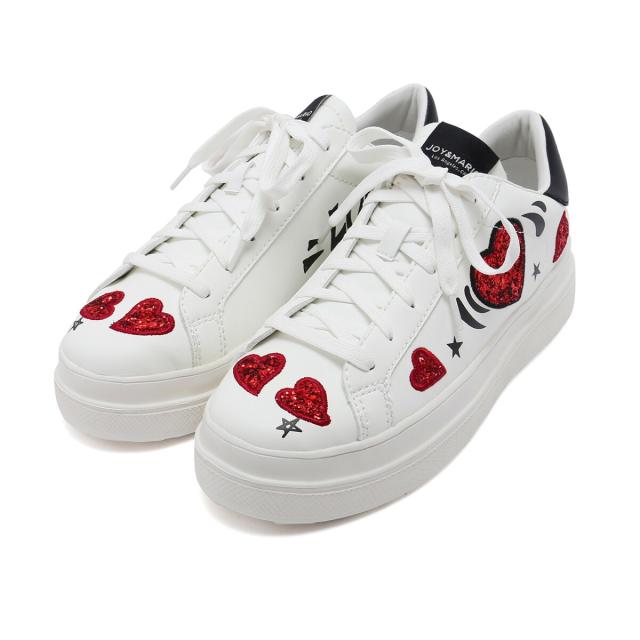 ジョイアンドマリオ（Joy＆Mario）/Joy & Mario 厚底ハートデザインスニーカー 82211W
