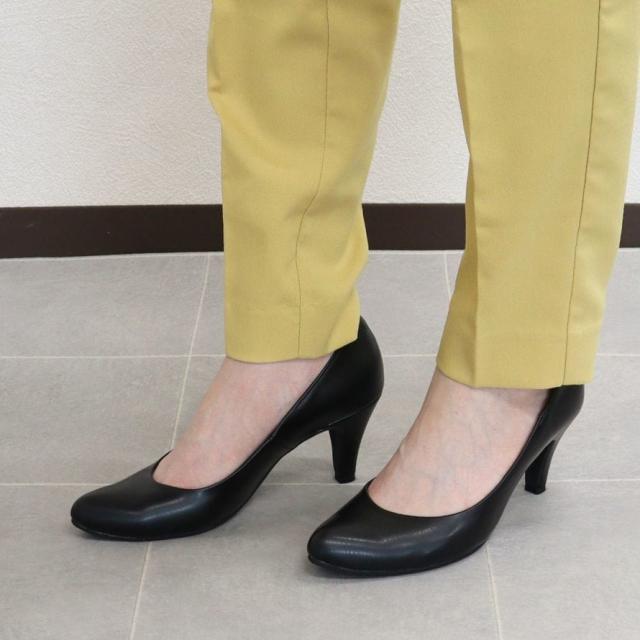 エイチエス（HS）/日本製 COOL SAPPHIRE 晴雨兼用 7cmヒール パンプス