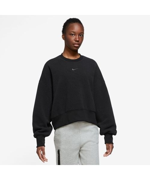 ナイキ（NIKE）/レディース ナイキ ウィメンズ NSW PLSH MOD L／S クロップ クルー