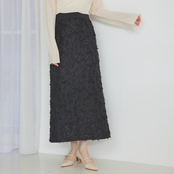 セルフィスト（SELFIST）/ウエスト切替ジャガードロングスカート