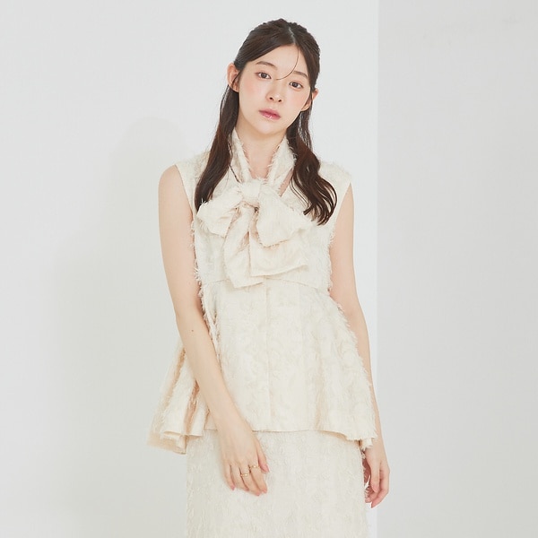 セルフィスト（SELFIST）/タックペプラムジャガードジレ