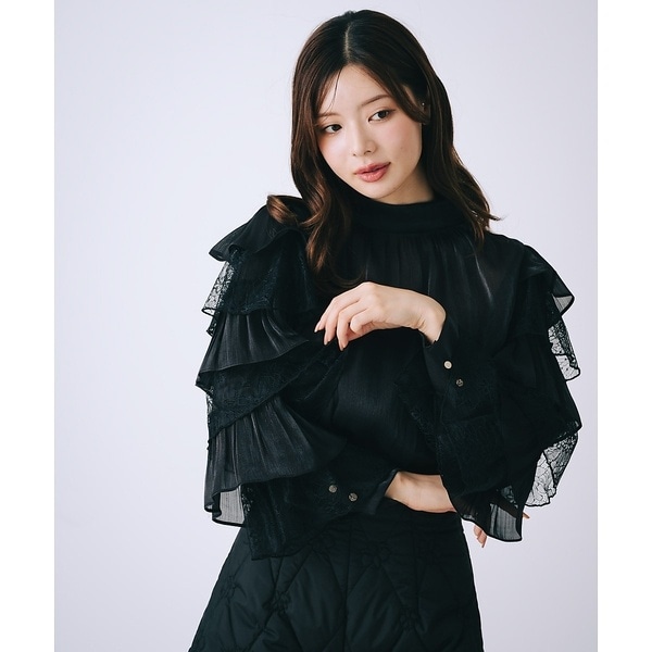 セルフィスト（SELFIST）/ラッフルフリルスリーブブラウス