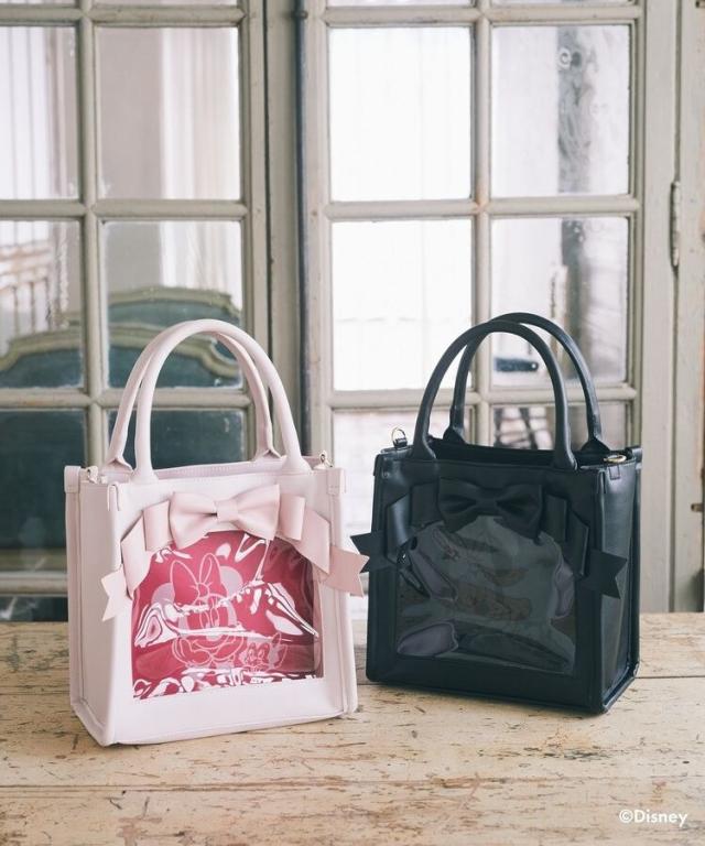 アリーム（Areeam）/ミニー&フィガロ／ショルダー付きリボンバッグ