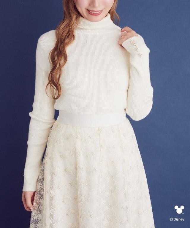 アリーム（Areeam）/ミッキー／リブニットタートルネック