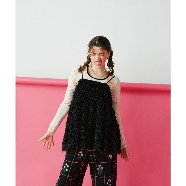 ローズバッド（ROSE BUD）/FRINGE CAMISOLE BLOUSE