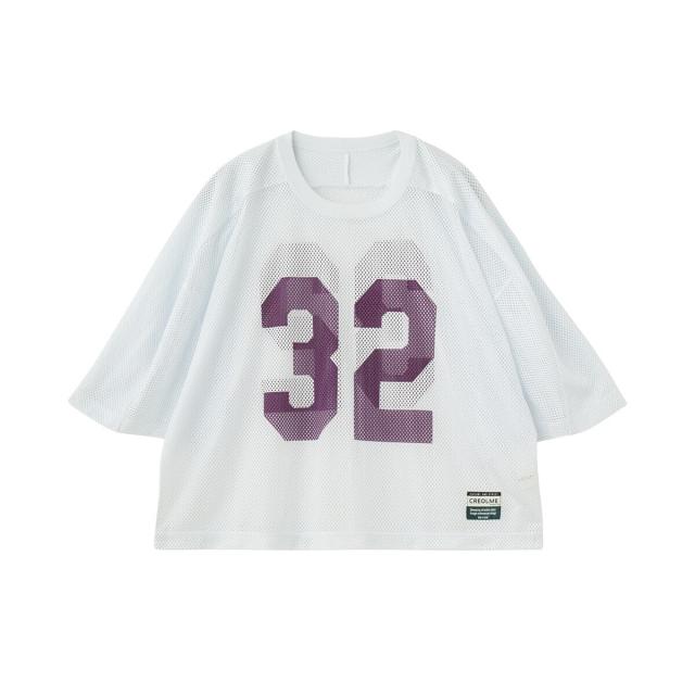 ローズバッド（ROSE BUD）/(CREOLME)MESH NUMBERING H/S TEE