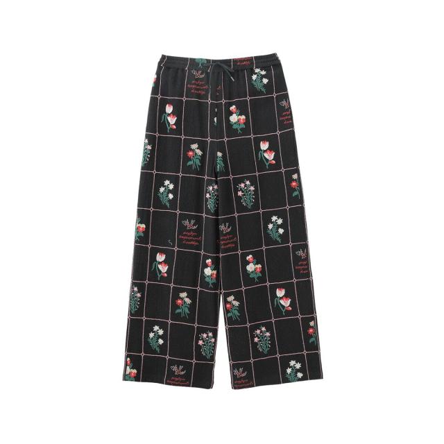 ローズバッド（ROSE BUD）/(mag．by c)FLOWER EMBROIDERY PANTS