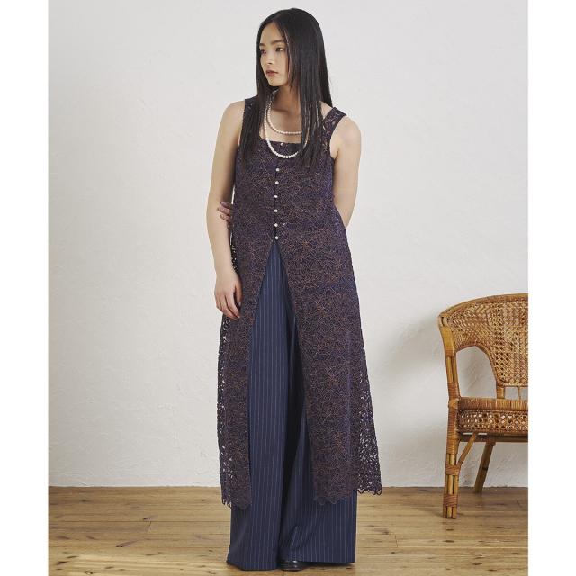 ローズバッド（ROSE BUD）/(mag．by c)LACE SLEEVELESS DRESS