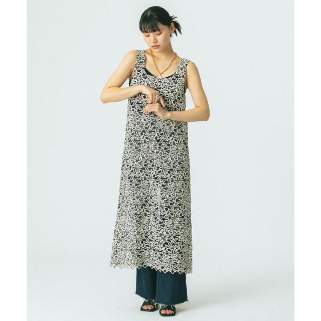 ローズバッド（ROSE BUD）/(mag．by c)LACE SLEEVELESS DRESSの通販は