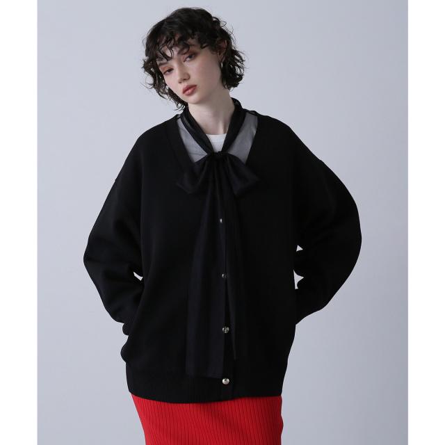 ローズバッド（ROSE BUD）/ボタンVネックカーディガン