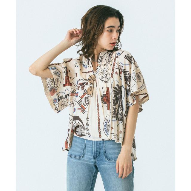 ローズバッド（ROSE BUD）/HLAADAforROSEBUD/BANDANA TUCK SHIRT