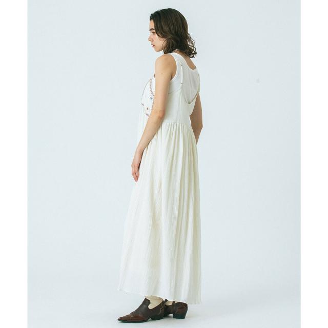 ローズバッド（ROSE BUD）/HLAADA for ROSE BUD/EMBROIDERY SLIP DRESS