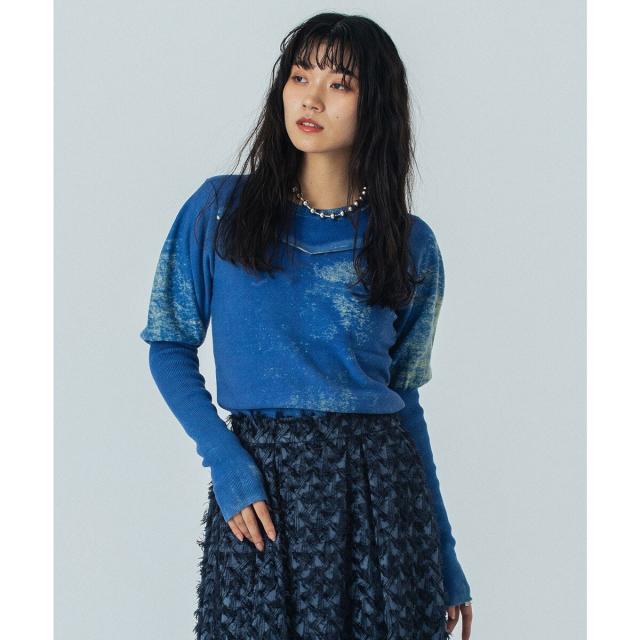 ローズバッド（ROSE BUD）/mici/VOLUME SLEEVE KNIT TOP