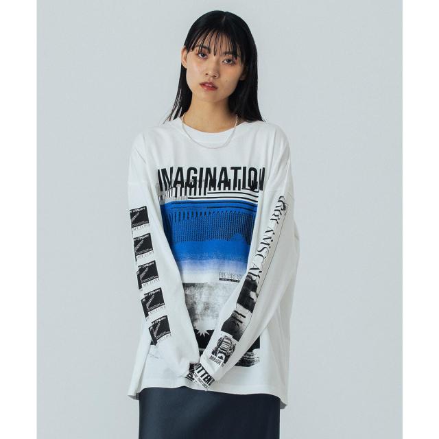 ローズバッド（ROSE BUD）/OKIRAKU×ROSEBUD/GRAPHIC LONG SLEEVE TEE