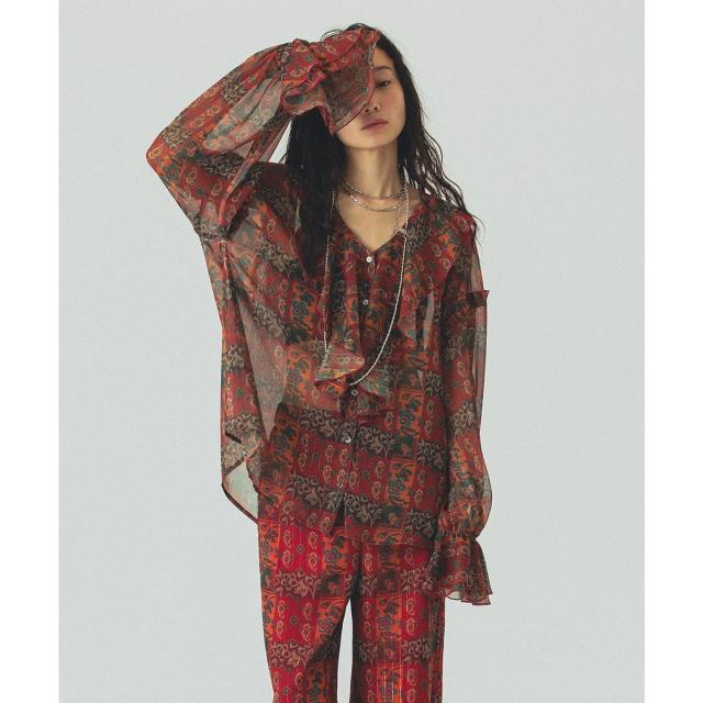 ローズバッド（ROSE BUD）/ORIGINAL PRINT BLOUSE